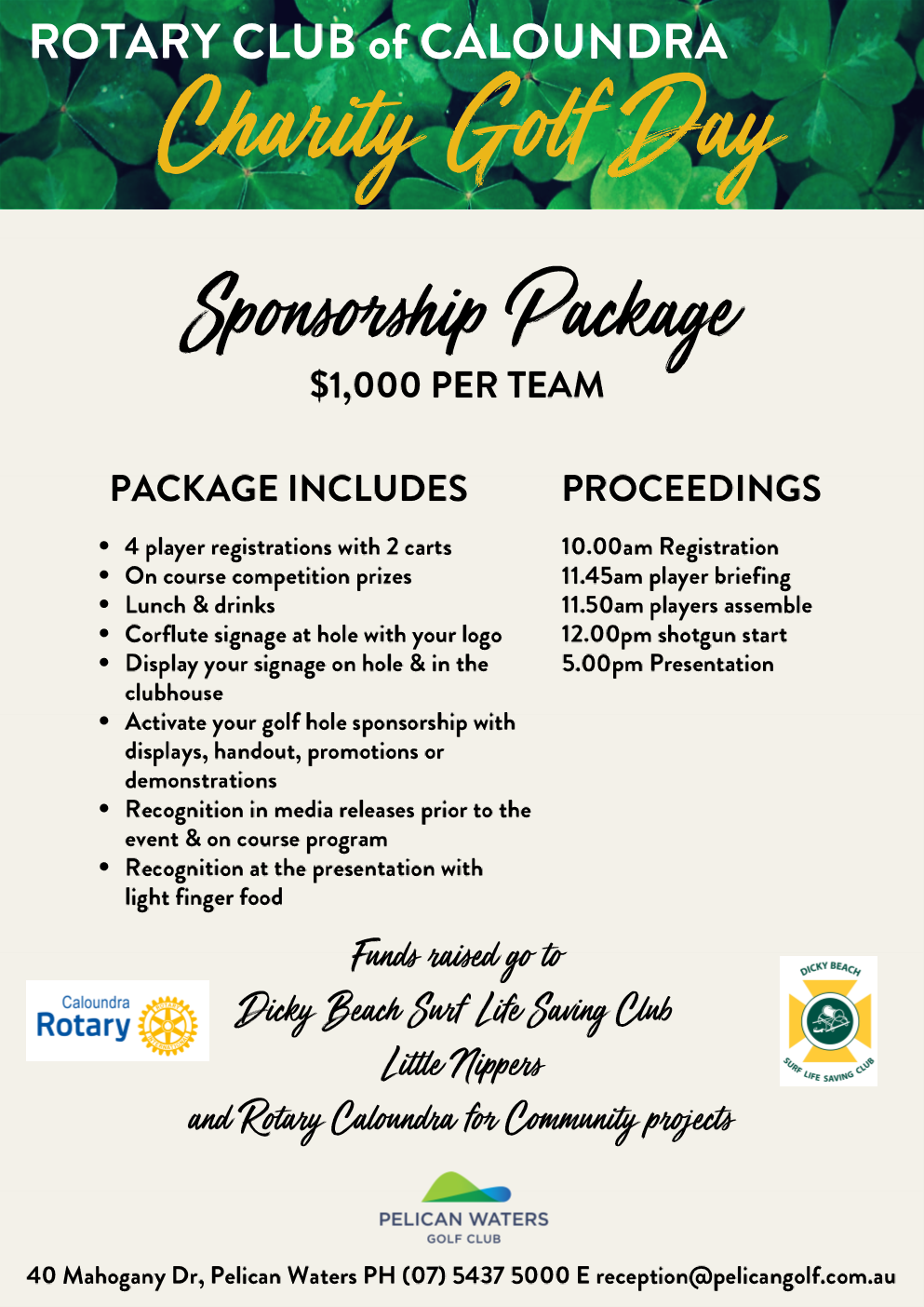 Charity Golf Day | Rotary Club of Caloundra